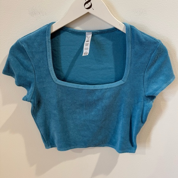 ALO Yoga | Tops | Alo Terry Beachside Crop Top | Poshmark